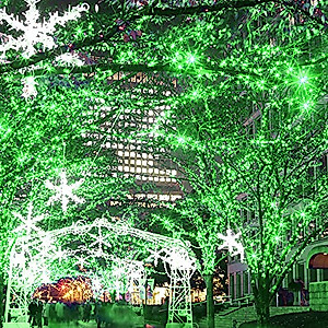 HOME LIGHTING 200 LED 66FT Christmas String Lights, Halloween Fairy Lights with 8 Lighting Modes, String Mini Lights Plug in for Indoor Outdoor Tree Garden Wedding Party Decoration, Green