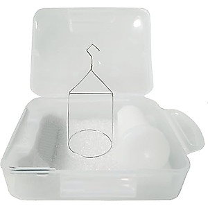 VTSYIQI Automatic Liquid Surface Tensiometer Platinum Ring Loop Pt Loop Platinum Ring Method with 0.185mm Ring Radius 9.55mm for Liquid Surface Tensiometer Interfacial Tensiometer