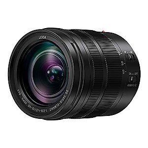 Panasonic LUMIX Professional 12-60mm Camera Lens, Leica DG Vario-ELMARIT, F2.8-4.0 ASPH, Dual I.S. 2.0 with Power O.I.S, Mirrorless Micro Four Thirds, H-ES12060 (Black)