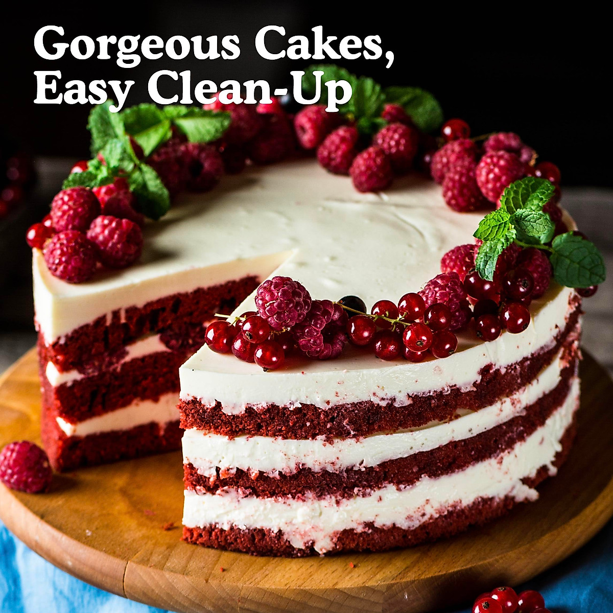 Regency Wraps Parchment Paper Circles For Round Cake Pans and Tube Cake Pans, Greaseproof Liners for Non-Stick Baking, 8" (Pack of 50, 25 Each), White