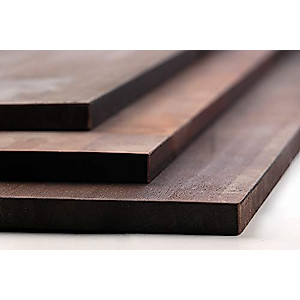 KINMADE Industrial Pipe Shelf Wall Shelf Rustic Wood with Black Iron Pipe 1 Tier