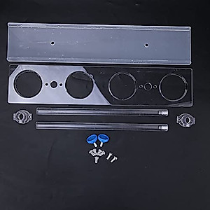 4 Holes Funnel Support, Plexiglass Lab Stand Set Adjustable Height Funnel Holder Separating Funnel Rack for School Laboratory Experiment Fixing Accessories