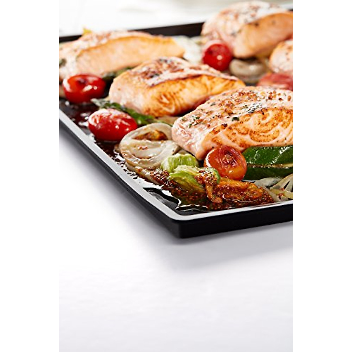 Lekue 12 by 16-Inch Non-Spill Baking Sheet, Black