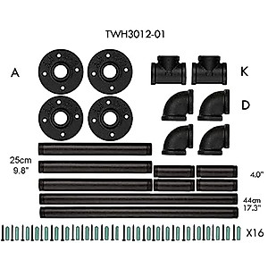 Bathroom Towel Rack, Wall Mounted Industrial Pipe Organizer Holder, Bath Hand Towel Washclothese Storage Holder, RV Camper Organizer Shelf