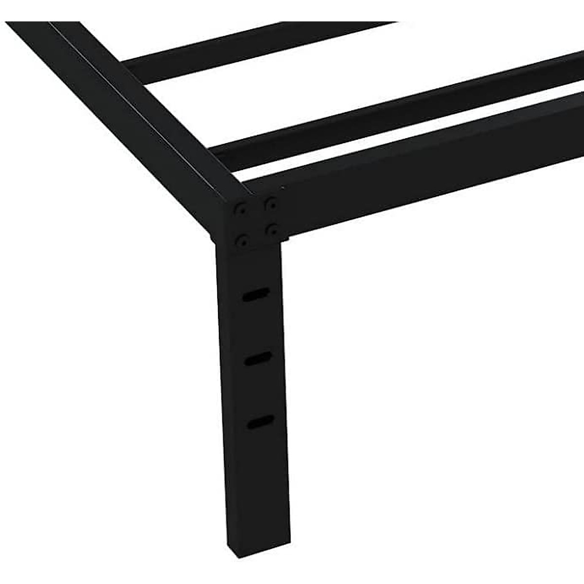 Sealvvos 10 Inch California King Bed Frames No Box Spring Needed, Heavy Duty Metal Platform with Steel Slat Support, Noise Free, Easy Assembly, Black