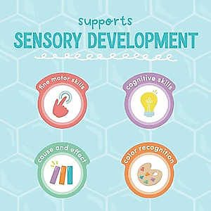 New Glo Pals Lumi Water-Activated Bath Toy with 6 Reusable Light-Up Cubes for Sensory Play