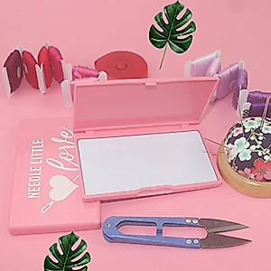 1 Piece Sewing Storage Case Magnetic Needle Storage Case Portable Magnetic Needle Keeper Cross Stitch Sewing Knitting Pin Holder Case Organizer