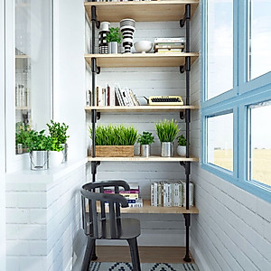 Beebel 6Pcs 15" Artificial Plastic Wheat Grass Faux Shrubs Simulation Greenery Plants Indoor Outside Home Garden Office Verandah Wedding Décor