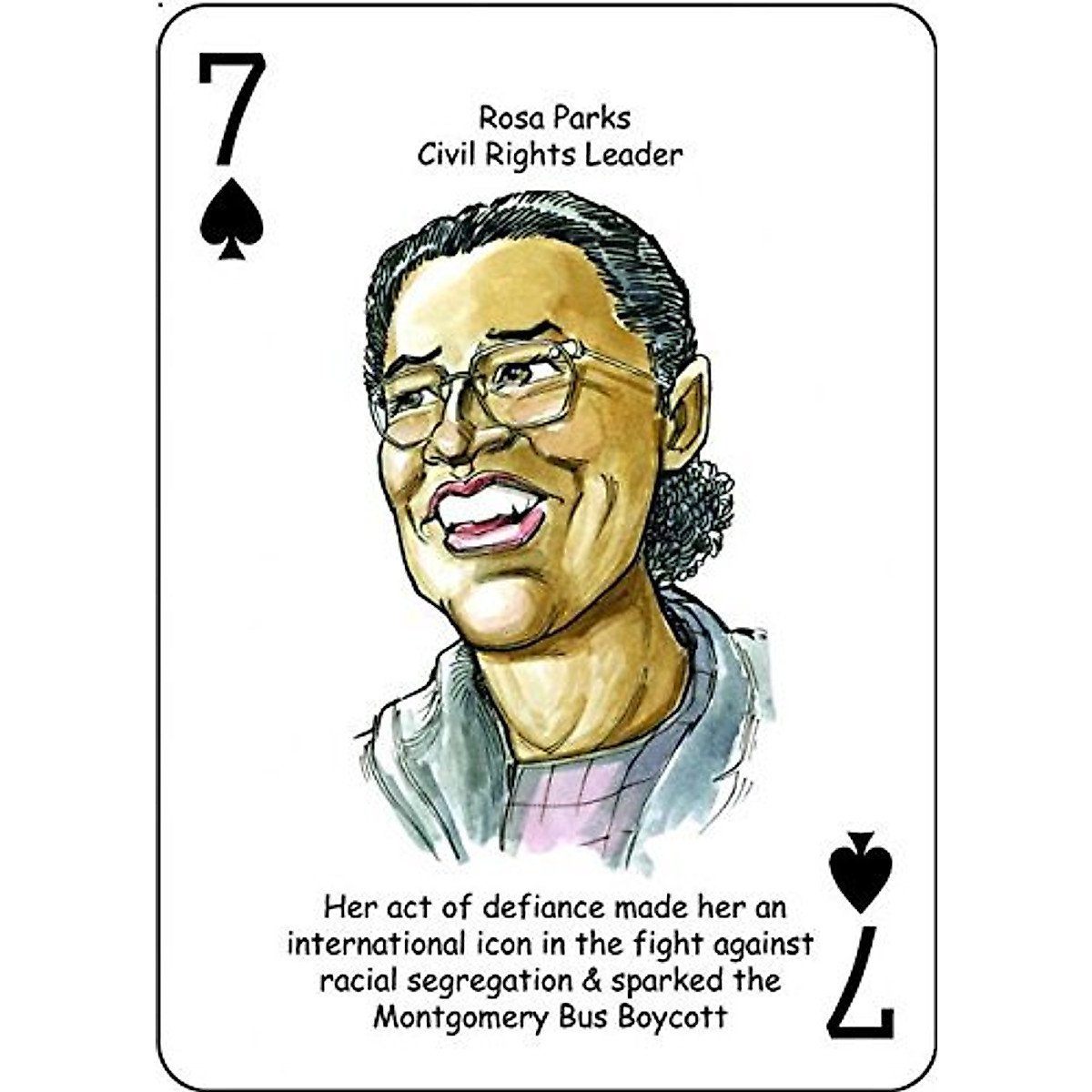 Black America 52 Great African Americans Hero Deck Playing Cards