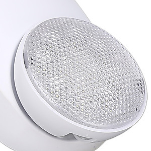 Yosoo Health Gear LED Emergency Light Emergency Lights for Business Two Commercial Emergency Lighting Fixtures with Battery Backup US Plug, Adjustable Hardwired Emergency Exit Light Fixtures