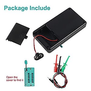 AITIAO Transistor Tester,Mosfet Transistor Capacitor Tester,Mega328 NPN PNP Transistor Diode Resistor Inductor Capacitance MOS SCR ESR Meter Automatic Checker Detector