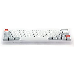 Clack Polycarbonate Mechanical Keyboard - Cherry MX Reds - Hot swappable - GK64