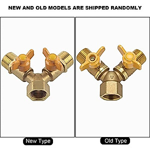 Garden Hose Splitter, G1/2 Inch Faucet Splitter, Washing Machine Water Splitter, Garden Irrigation Tap Adaptor