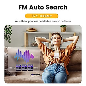 32GB MP3 Player with Bluetooth 5.3, AGPTEK A09X 2.4" Screen Portable Music Player with Speaker Lossless Sound with FM Radio, Voice Recorder, Supports up to 128GB, Black