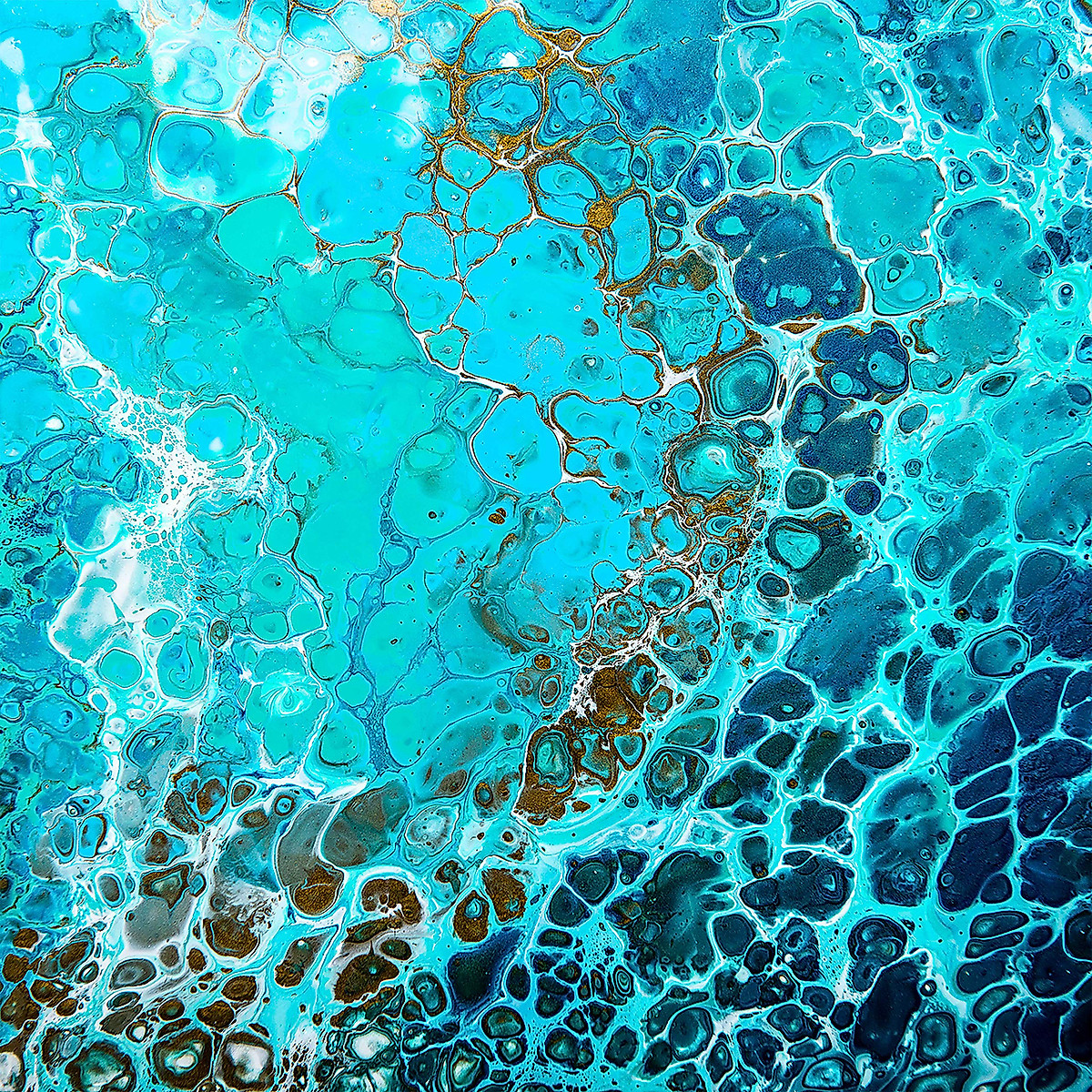 U.S. Art Supply Silicone Pouring Oil - 2-Ounce - 100% Silicone for Dramatic Cell Creation in Acrylic Paint