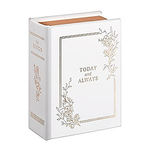 Lillian Rose Wedding Ring Book Box, One Size, White