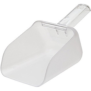 Rubbermaid 9F75 32 oz Capacity, 10.8" Length x 4.8" Width x 4.7" Height, Clear Color, Polycarbonate Bouncer Contour Scoop