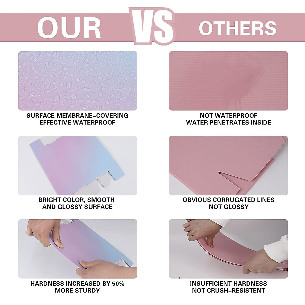 DERZIFUN 30 Pack 9x6x2 Inch Corrugated Packaging Mailer Boxes, Purple-Blue Shipping Packaging Boxes for Small Business, Recyclable Cardboard Literature Gift Boxes Mailing