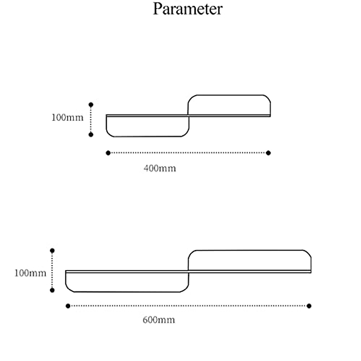Nordic Style Wrought Iron Shelf on The Wall, Wall-Mounted Bookshelf, One-Word Storage Partition, Suitable for Living Room, Bedroom, Bathroom, Kitchen, Black
