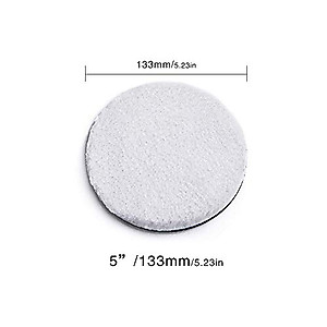 SGCB Ultra Fine DA 5” Microfiber Finishing Disc Pad, Soft Microfiber Wax Removal Pad Hook and Loop Microfiber Polishing Buffing Pad Fit DA Polisher Pneumatic Waxer for Car Paint Waxing Finishing