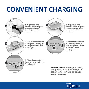 Inogen One G3 External Battery Charger - Lightweight and Portable Charging for The Inogen One G3-0.12 lb. - 3.13 in. W x 2.75 in. L x 1 in. H