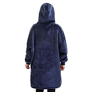 ToLaFio Blanket Sweatshirt,Oversized Hoodie Wearable Blanket,Soft Warm Comfortable Giant Front Pocket for Adults Men Women Teens Friends