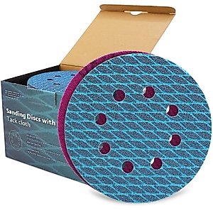 80pcs 5 inch Sanding Discs Hook and Loop Diamond Shape, Anti-Clogging Orbital Sander Sandpaper 60 80 120 180 220 320 400 600 Grit, Aluminum Oxide Sandpaper 8 Holes by S&F STEAD & FAST
