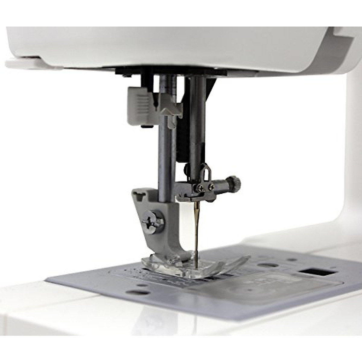 Janome MOD-19 Easy-to-Use Sewing Machine with 19 Stitches, Automatic Needle Threader and 5-Piece Feed Dogs,white