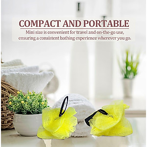 Loofah Lord 30 Mini Full Bodied Quality Bath or Shower Sponge Loofahs Pouf Mesh Assorted Colors Wholesale Bulk Lot