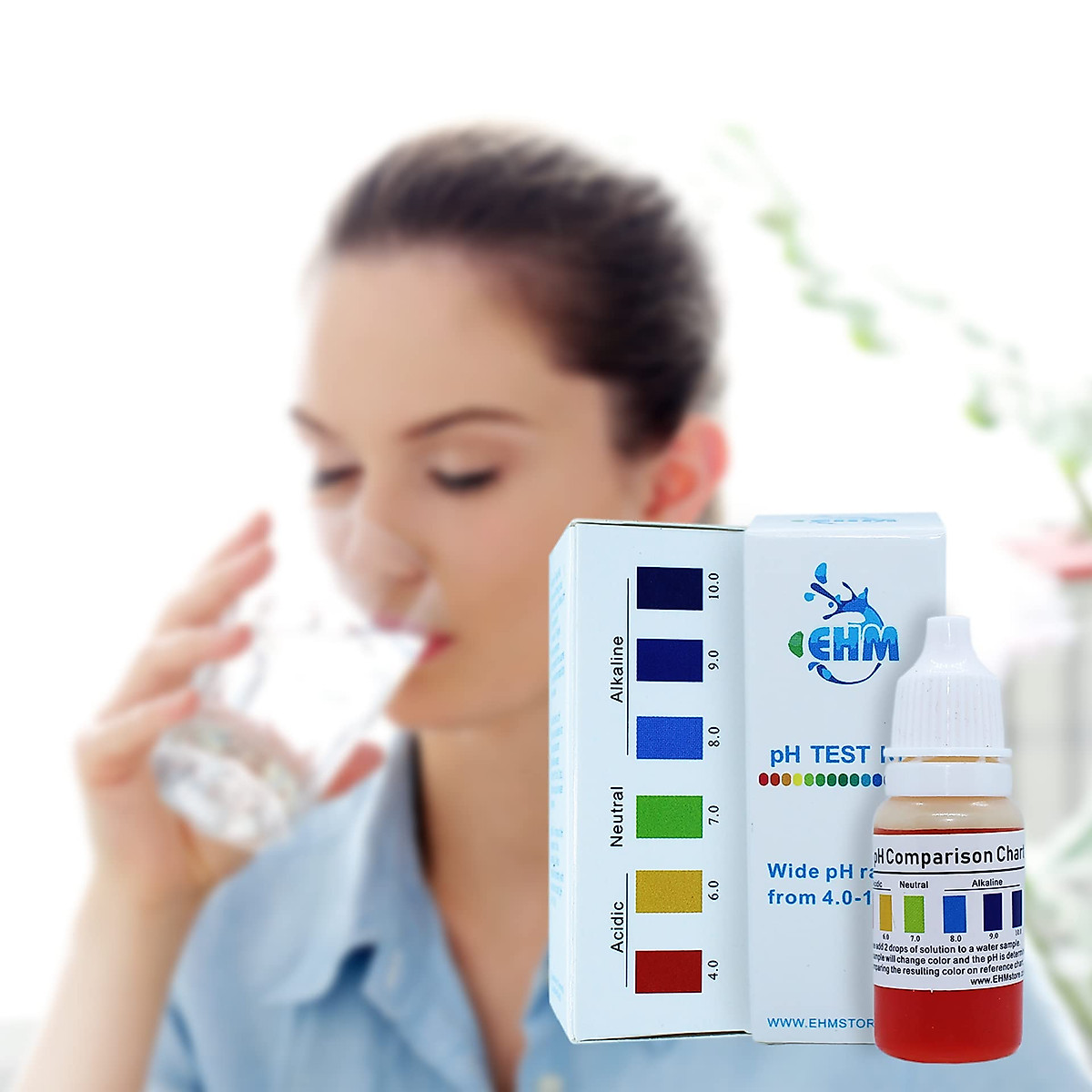 Alkaline Water (ph Test Kit) for Drinking Water Measures pH Level of Water More Accurately Than Test Strips pH Starter Kit Drops Easy to Use