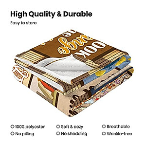 KOLVIIV Book Lovers Gifts Blanket Gifts for Book Lovers Women Librarian Gifts Throw Blanket Book Club Bookworm Gifts for Reading Lover Bookish Blankets 60"x50"