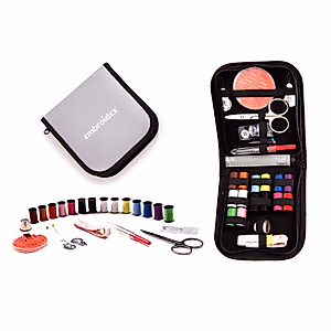 Embroidex Sewing Kit for Home, Travel & Emergencies - Filled with Quality Notions Scissor & Thread - Great Gift
