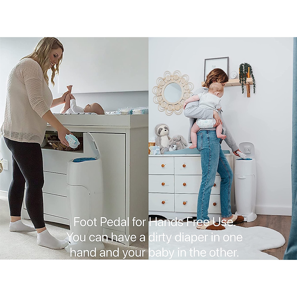 SSZZMM33 Baby Diaper Refills Bags Litter Locker Compatible with Diaper Genie Pails, 1280Count (4Pack)