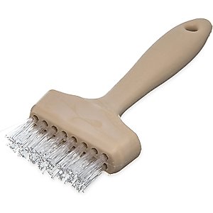 Carlisle FoodService Products 4011400 Wide Waffle Iron Brush, 7", Teflon
