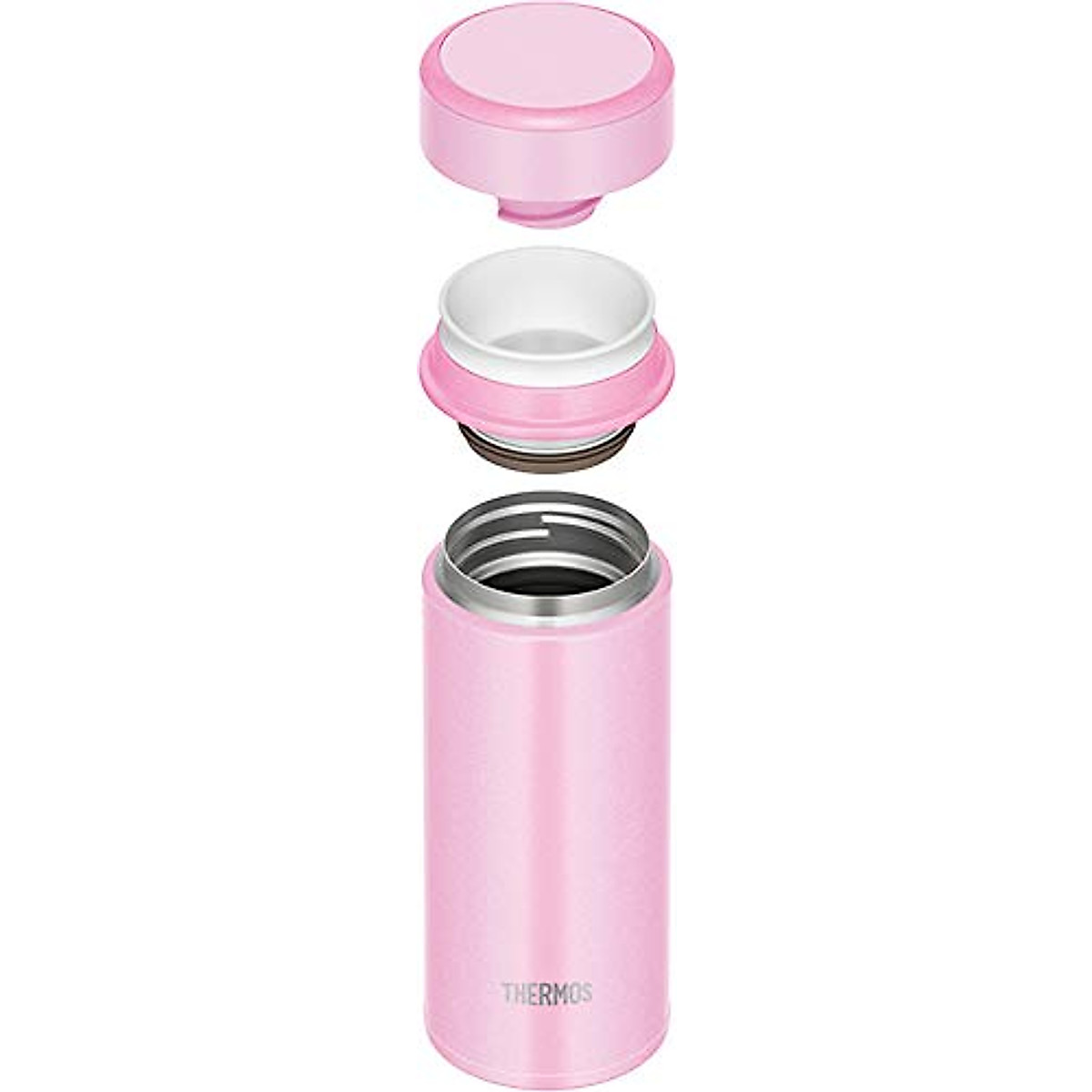 Thermos JOG-250 LP Water Bottle, Vacuum Insulated Travel Mug, 8.5 fl oz (250 ml), Light Pink
