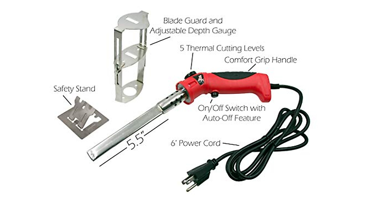 Zega Heavy Duty Hot Knife - 150W Styrofoam Cutter for Precise Heat Cutting