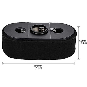 HIFROM 11013-7031 Air Filter with Pre Filter Replacement for Kawasaki 11013-7026 FH580V FH381V FH430V Lawn Mower Air Cleaner (Pack of 5)