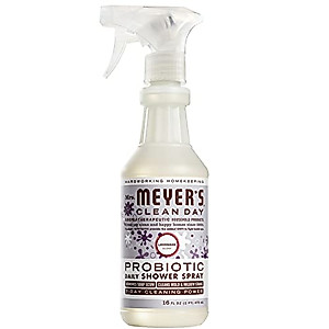 MRS. MEYER'S CLEAN DAY's Probiotic Daily Shower Spray Cleaner, Made With Essential Oils And Other Thoughtfully Chosen Ingredients, Lavender, 16 oz.