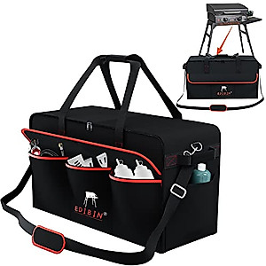 22 inch Griddle Carry Bag Fit for Blackstone 22 inch Griddle with Hood Lid and Stand,Perfect Fit for Blackstone 22 inch Griddle with Hood and Stand Heavy Duty 600D Waterproof griddle carry bag