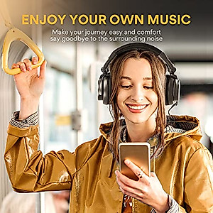 MAONO 50MM Drivers Studio Headphones AU-MH601 Over Ear Stereo Monitor Closed Back Headphones for Music, DJ, Podcast (Black)