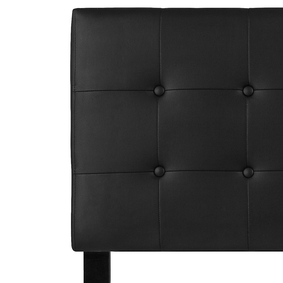 Flash Furniture Lennox Tufted Upholstered Twin Size Headboard in Black Vinyl