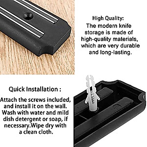 Magnetic Knife Holder for Wall, 15 Inch Knife Magnetic Strip, Space-Saving Magnetic Knife Holder, Strong Powerful Magnetic Knife Strip, Punch-Free Multipurpose Magnetic Knife Rack