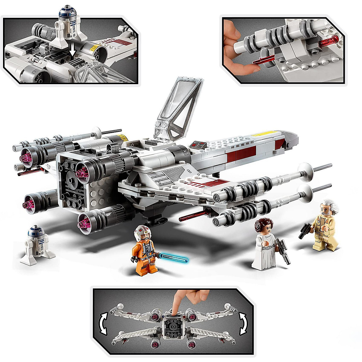 LEGO® Star Wars™ Luke Skywalker’s X-Wing Fighter™ 75301 Toy Building Kit for Kids