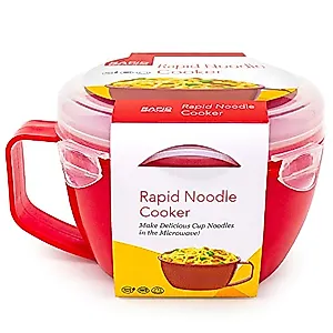 Rapid Cup Noodle/Soup Bowl | Microwave Soup & Noodles in Minutes | Perfect for Dorm, Small Kitchen, or Office | Dishwasher-Safe, Microwaveable, & BPA-Free