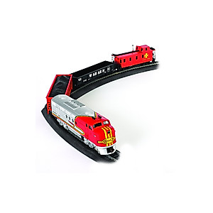 Bachmann Trains - Santa Fe Flyer Ready To Run Electric Train Set - HO Scale