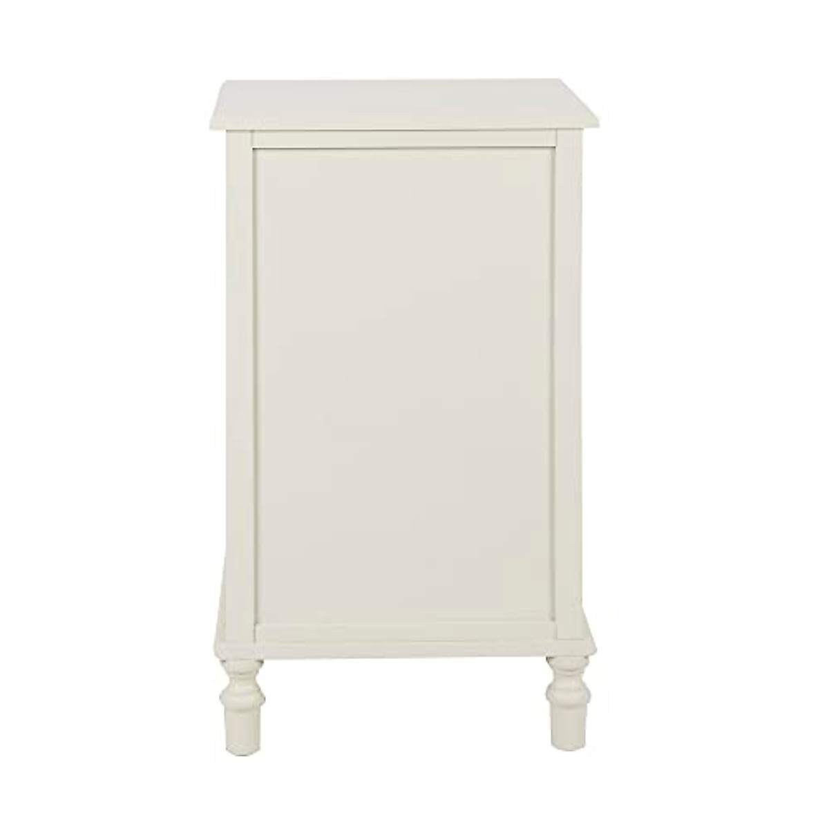 Decor Therapy Simplify 3-Drawer Accent Table, Buttermilk 15.75 in x 11.8 in x 26 in