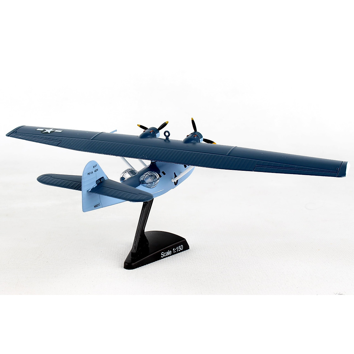 Daron Worldwide Trading Postage Stamp USN Pby5 Catalina 1/150 Airplane Model