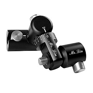 AMEYXGS Bow Rod Stabilizer Single Side V-bar Fully Adjustable V-Bar Mount Quick Disconnect(Black)