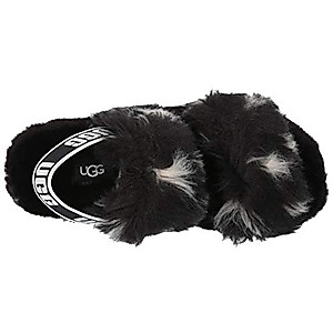 UGG Women's OH Yeah Spots Slipper, Black, 7