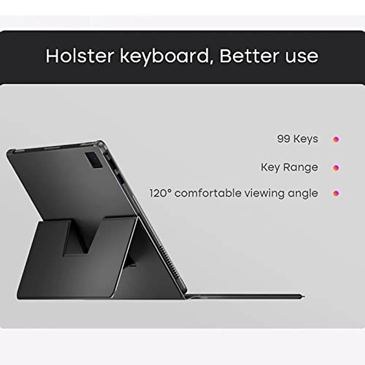 13 Inch Tablet, 2K IPS Display 16GB DDR4 1TB SSD HD Touch Screen Tablet, Magnetic Keyboard 5200mAh Tablet with Stylus for Office, Home, Work